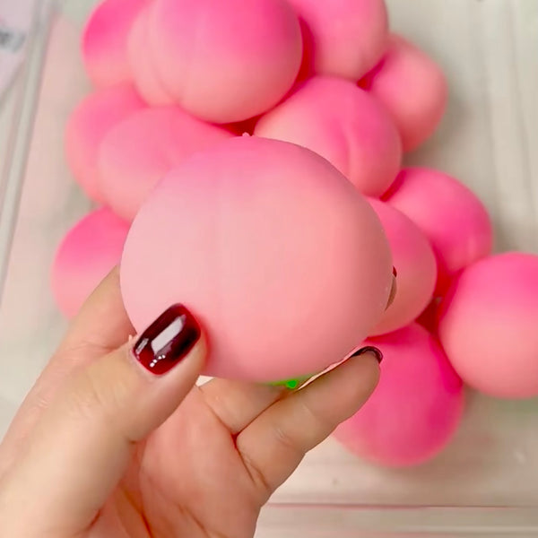 Crunchy Chubby Peach Stress Ball Fidget Toy – Charming Cheese