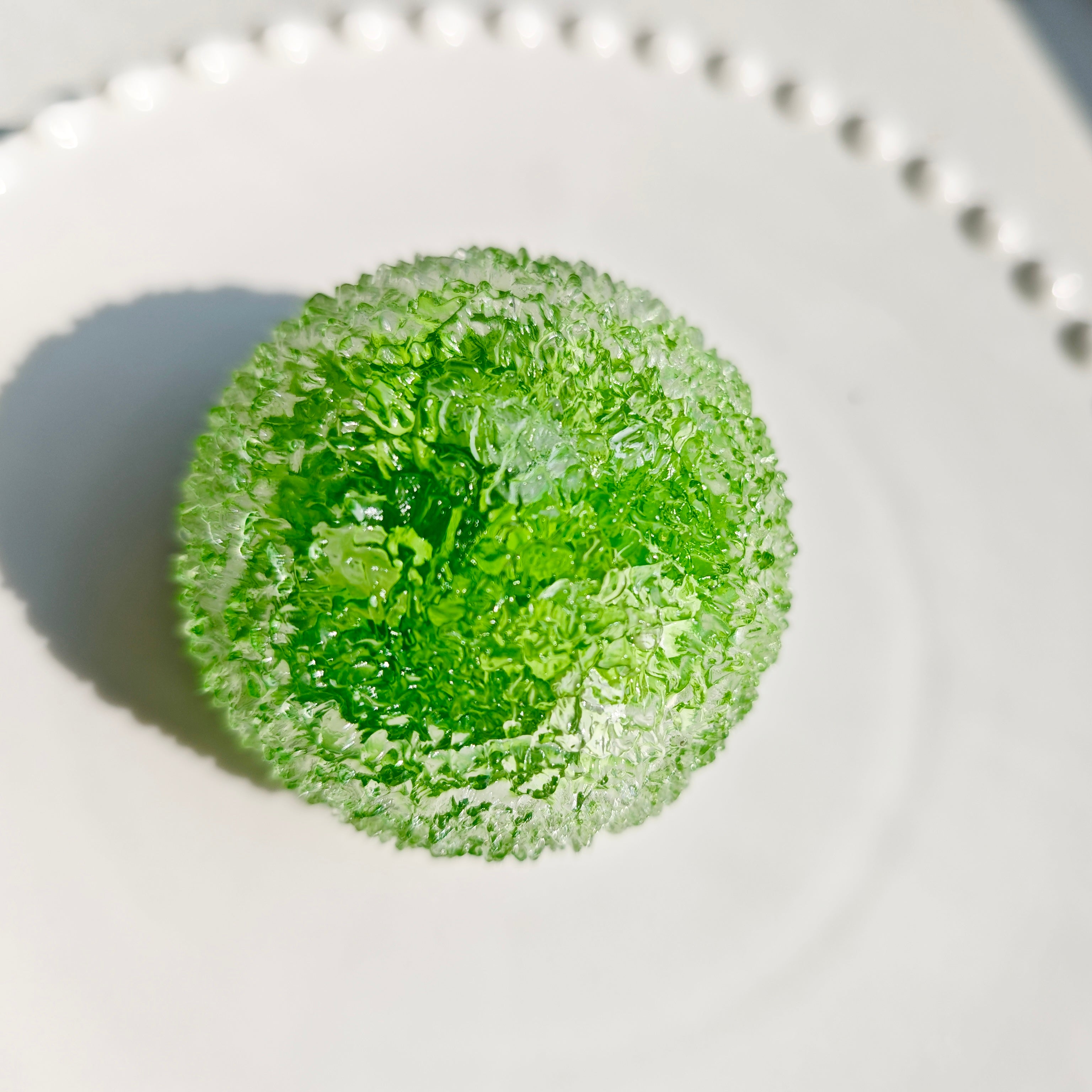 Gel Grass Green Round Blocks Sugar Balls Stress Ball Fidget Toy ...