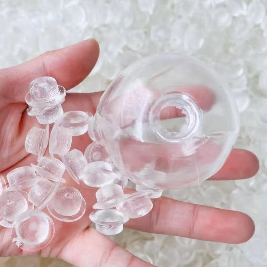 Clear Stress Ball Skin Pack of 10 with Stopper (6cm) – Charming Cheese