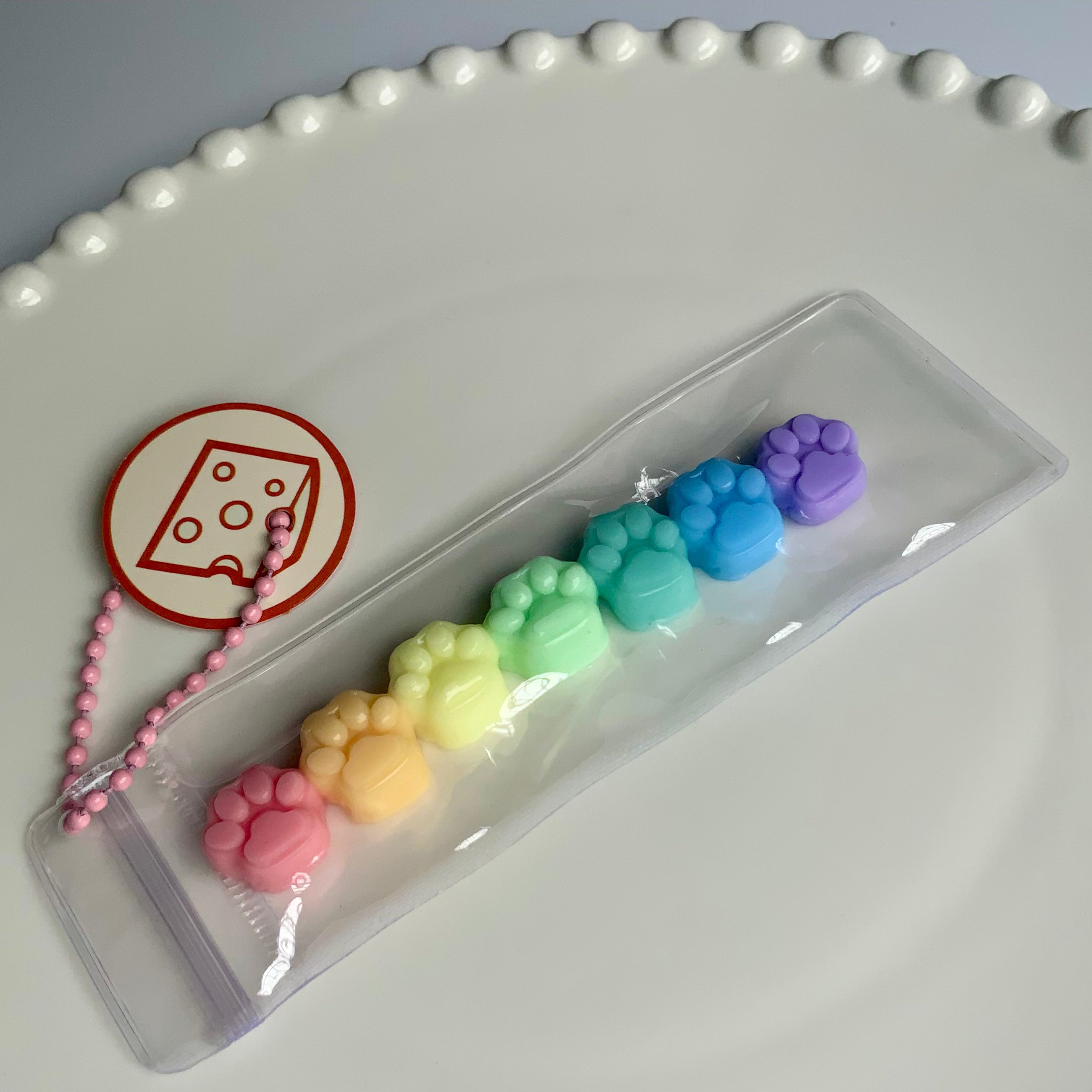 Rainbow Color Mini Cat Paw taba squishy toy – Charming Cheese